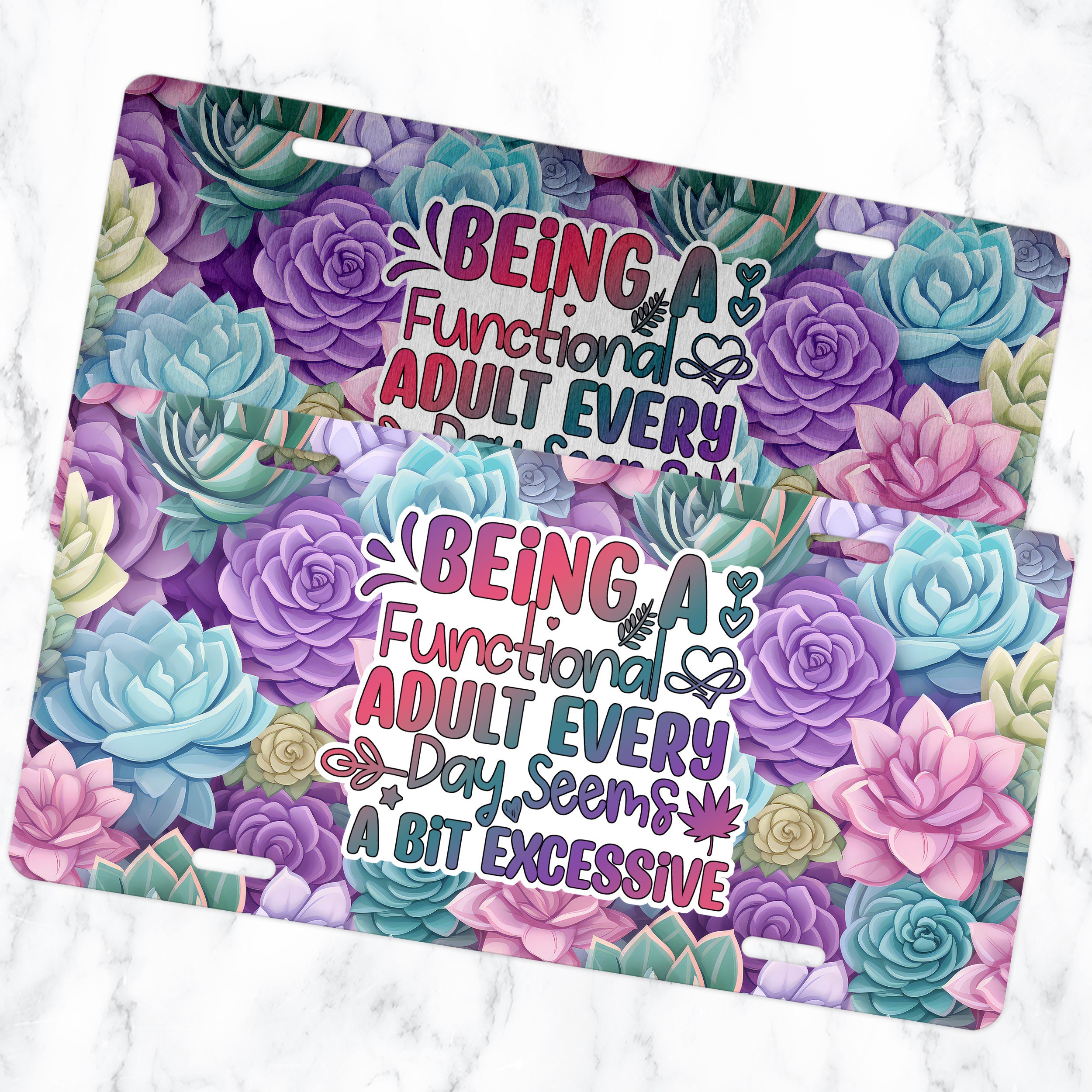 Sarcastic License Plate Sublimation Designs, Funny License Plate Bundle ...