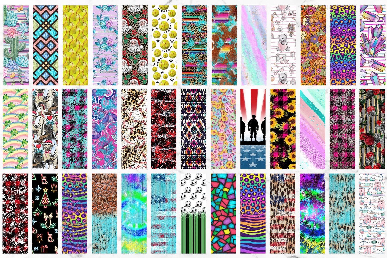 Pen Wrap Bundle Pen Wrap Sublimation Designs Pen Waterslide - Etsy