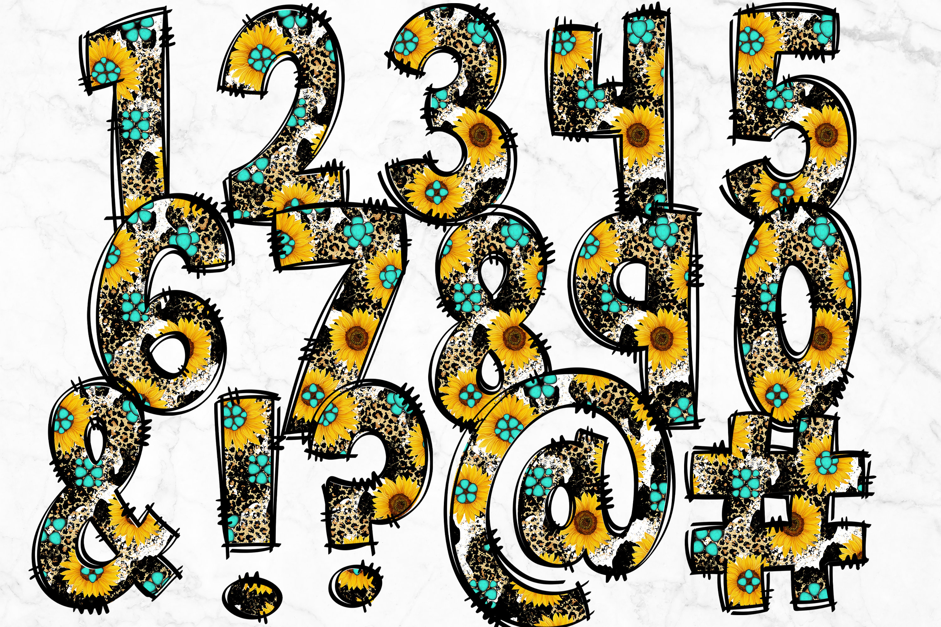 Leopard Print Doodle Alphabet PNG Alphabet Letters PNG - Etsy