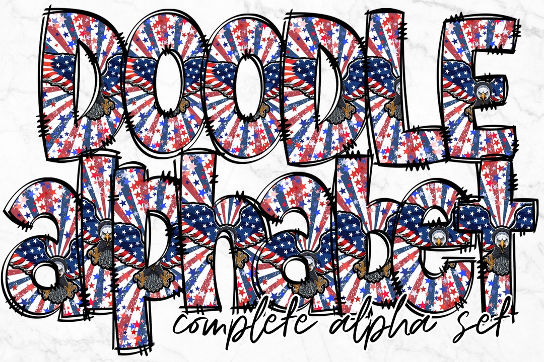 Doodle Alphabet PNG, Alphabet Letters PNG Bundle, Hand Drawn Doodles ...