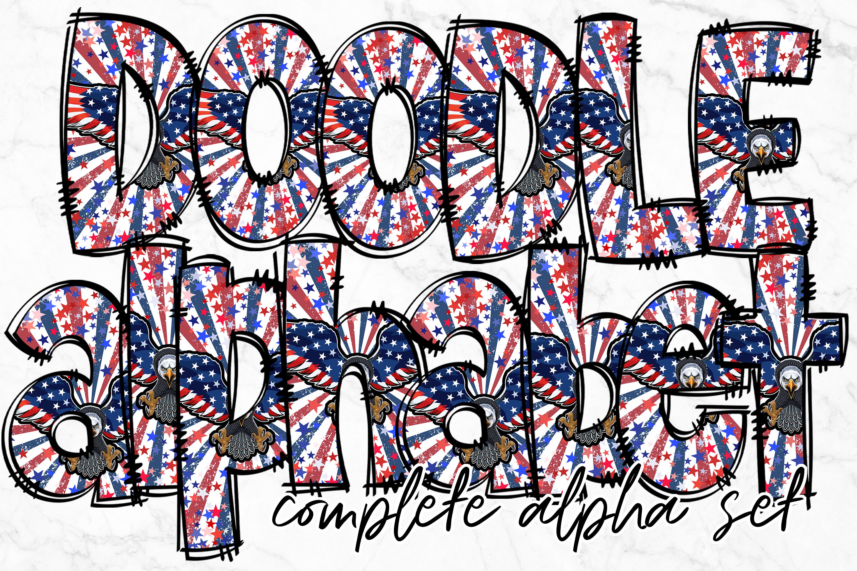 Doodle Alphabet PNG Alphabet Letters PNG Bundle Hand Drawn - Etsy