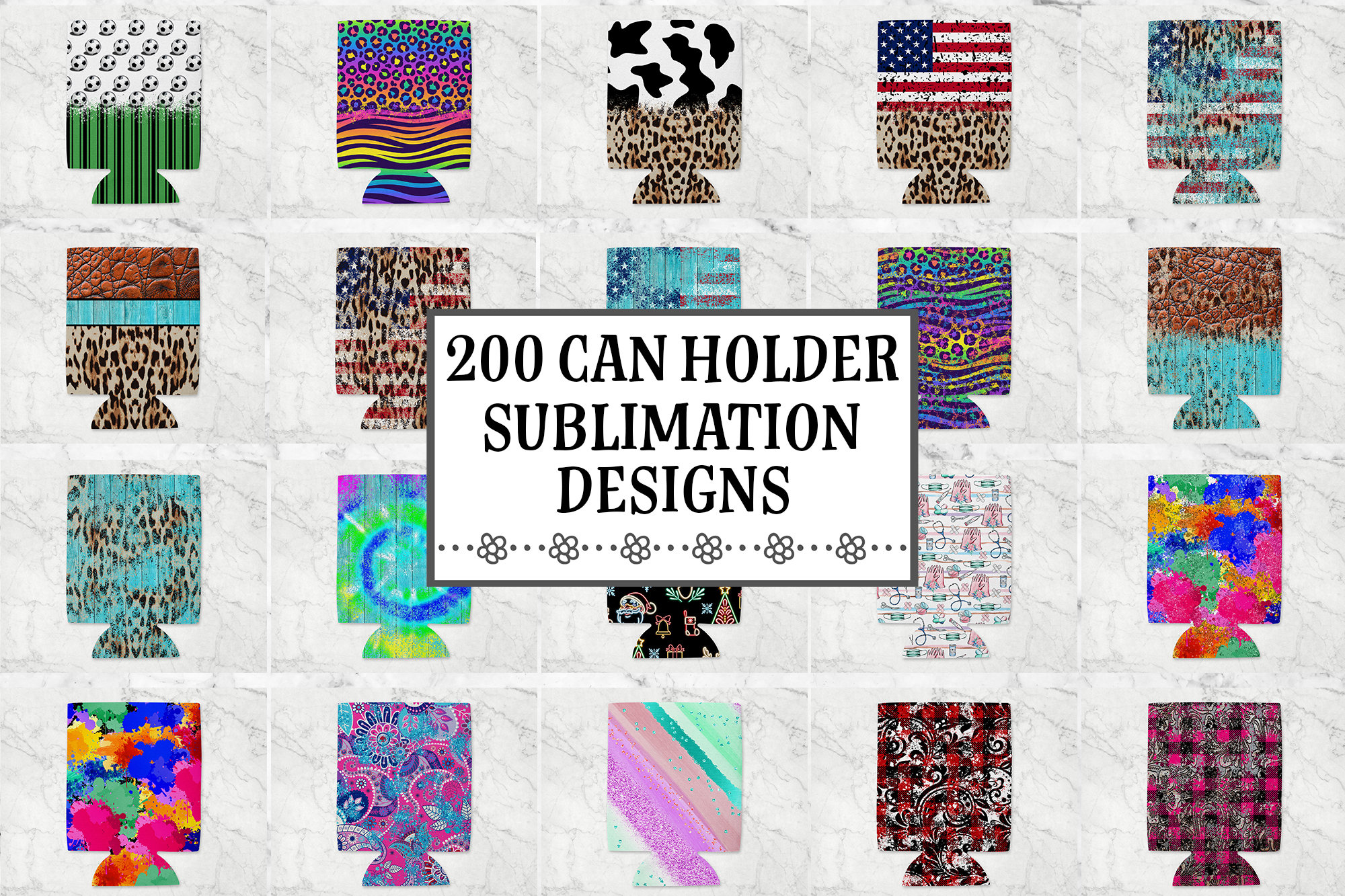 Can Cooler Sublimation Bundle, Can Holder Designs, Can Cosies, Stubby ...