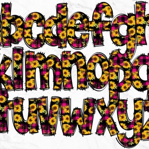 Doodle Alphabet PNG, Alphabet Letters PNG Bundle, Hand Drawn Doodles ...