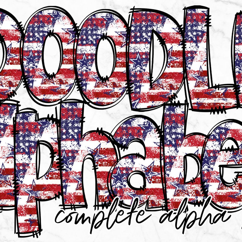 Patriotic Letters - Etsy