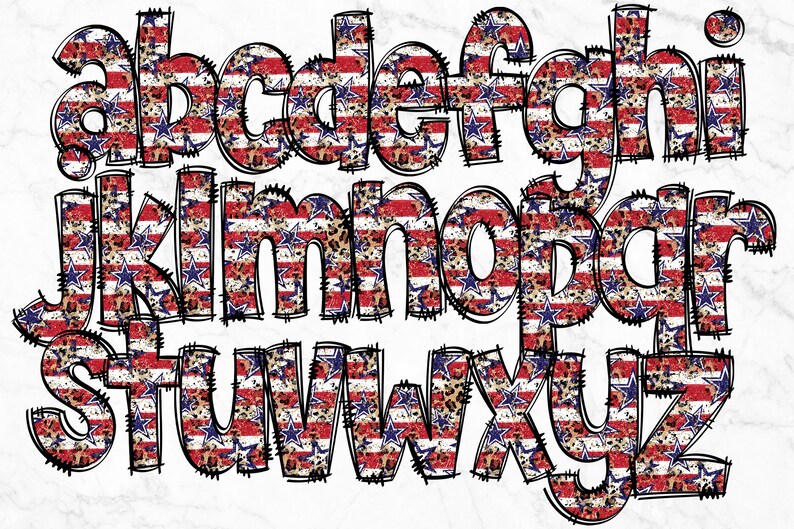 Doodle Alphabet PNG Alphabet Letters PNG Bundle Hand Drawn - Etsy