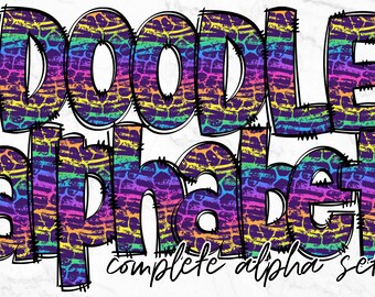 Nurse Doodle Alphabet PNG, Alphabet Letters PNG Bundle, Hand Drawn ...