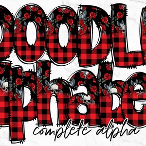 Doodle Alphabet PNG, Alphabet Letters PNG Bundle, Hand Drawn Doodles ...