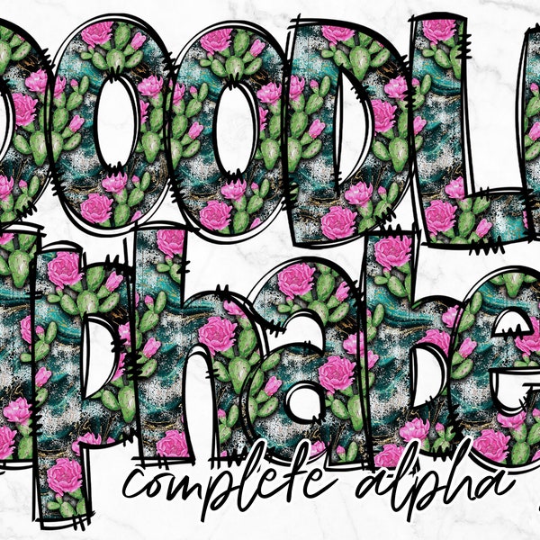 Cactus Doodle - Etsy