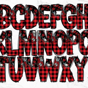 Doodle Alphabet PNG, Alphabet Letters PNG Bundle, Hand Drawn Doodles ...