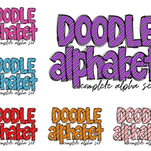 100+ Doodle Alphabet PNG, Checkered Alphabet Letters PNG Bundle, Hand ...