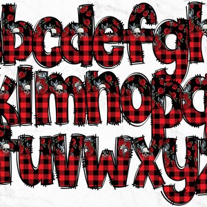 Doodle Alphabet PNG, Alphabet Letters PNG Bundle, Hand Drawn Doodles ...