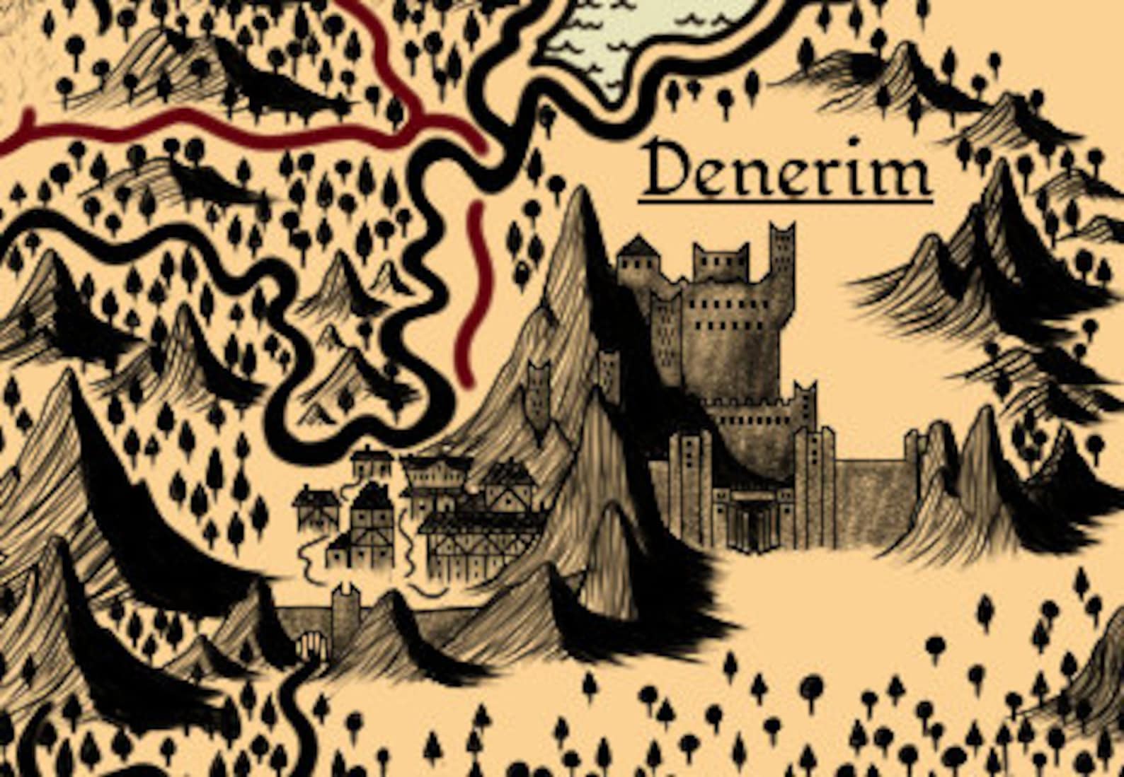 Map of Ferelden - Etsy