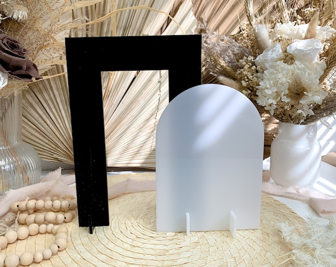 Double Archway Acrylic Blank Table Sign Rectangle Archway Arch Sign - Etsy