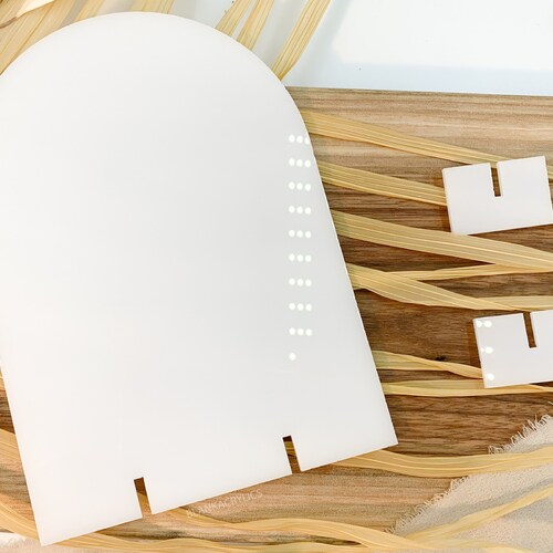 Double Half-arch Blank Acrylic Table Sign | Etsy Canada