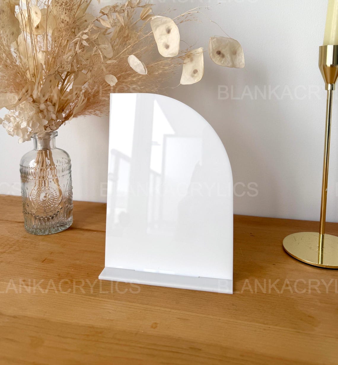 Half Arch - Acrylic Blank Table Sign - Etsy