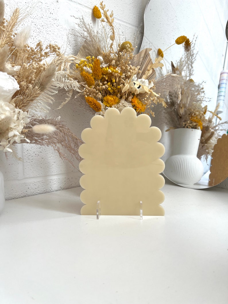 Scalloped Arch Acrylic Blank Table Sign - Etsy