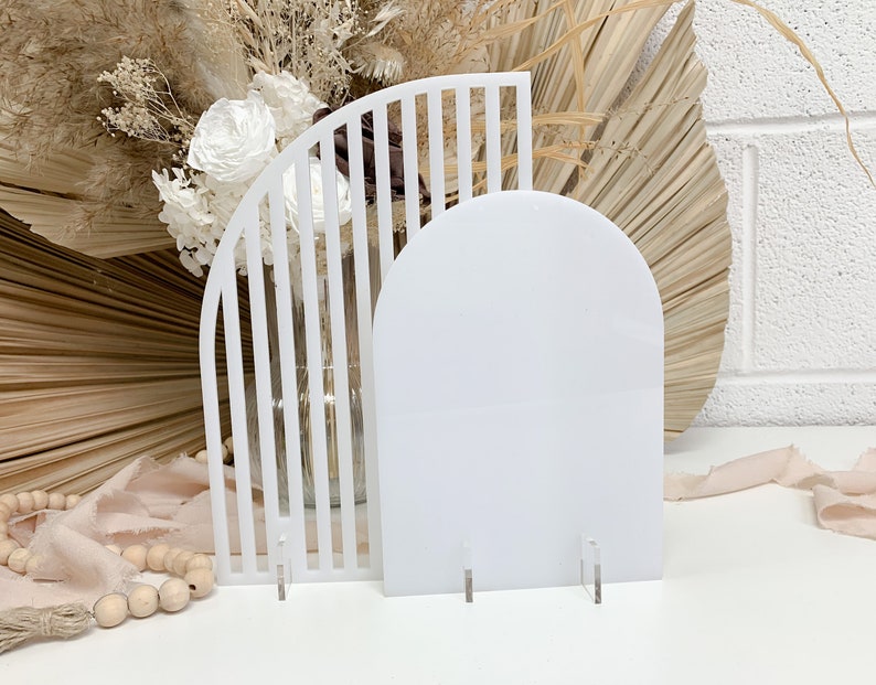 Double Arch Gateway Acrylic Blank Table Sign - Half Arch Gateway + Arch ...