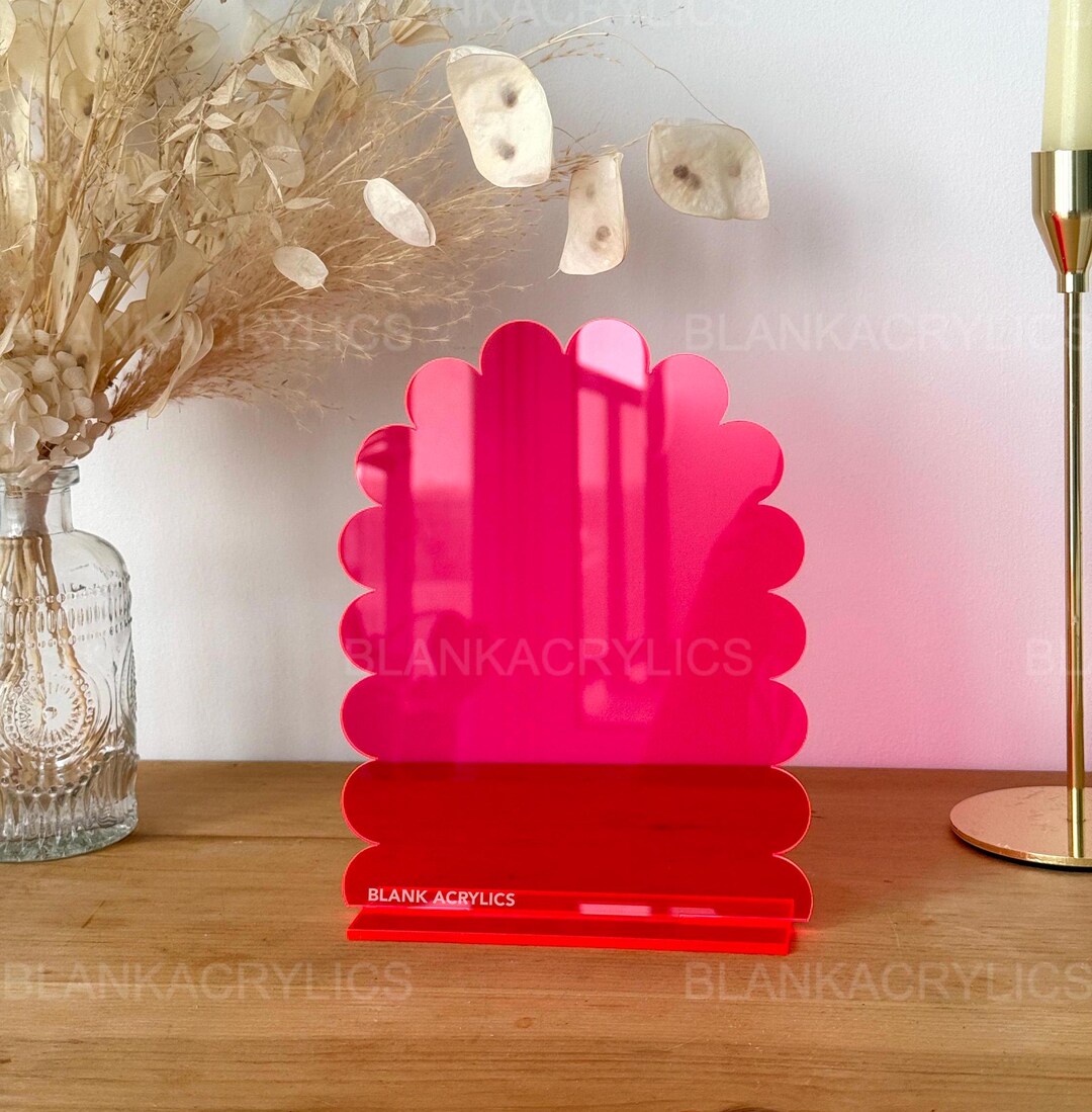 Scalloped Arch - Acrylic Blank Table Sign - Etsy