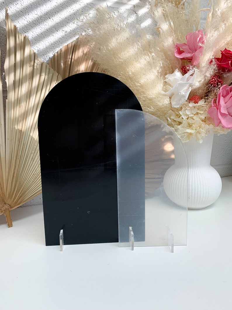 Double Arch Acrylic Blank Table Sign - Etsy