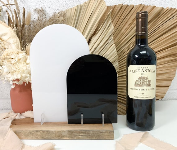 Double Arch Blank Acrylic Table Sign | Etsy