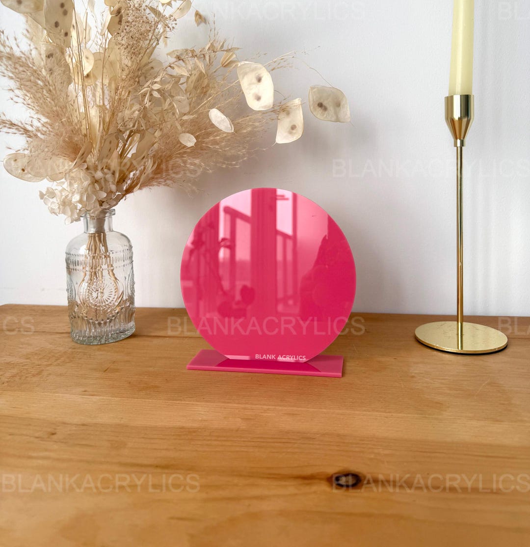 Round - Acrylic Blank Table Sign - Etsy