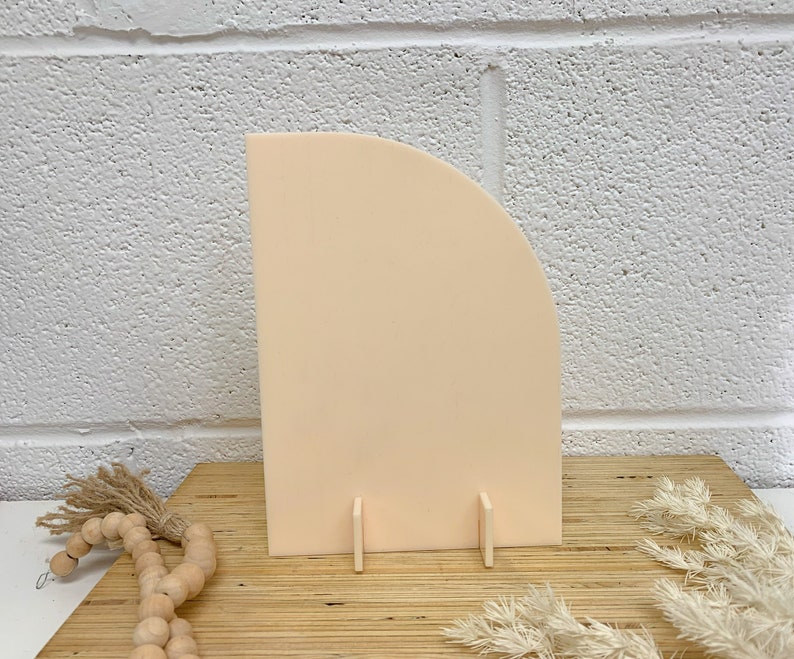 Half Arch Acrylic Blank Table Sign - Etsy