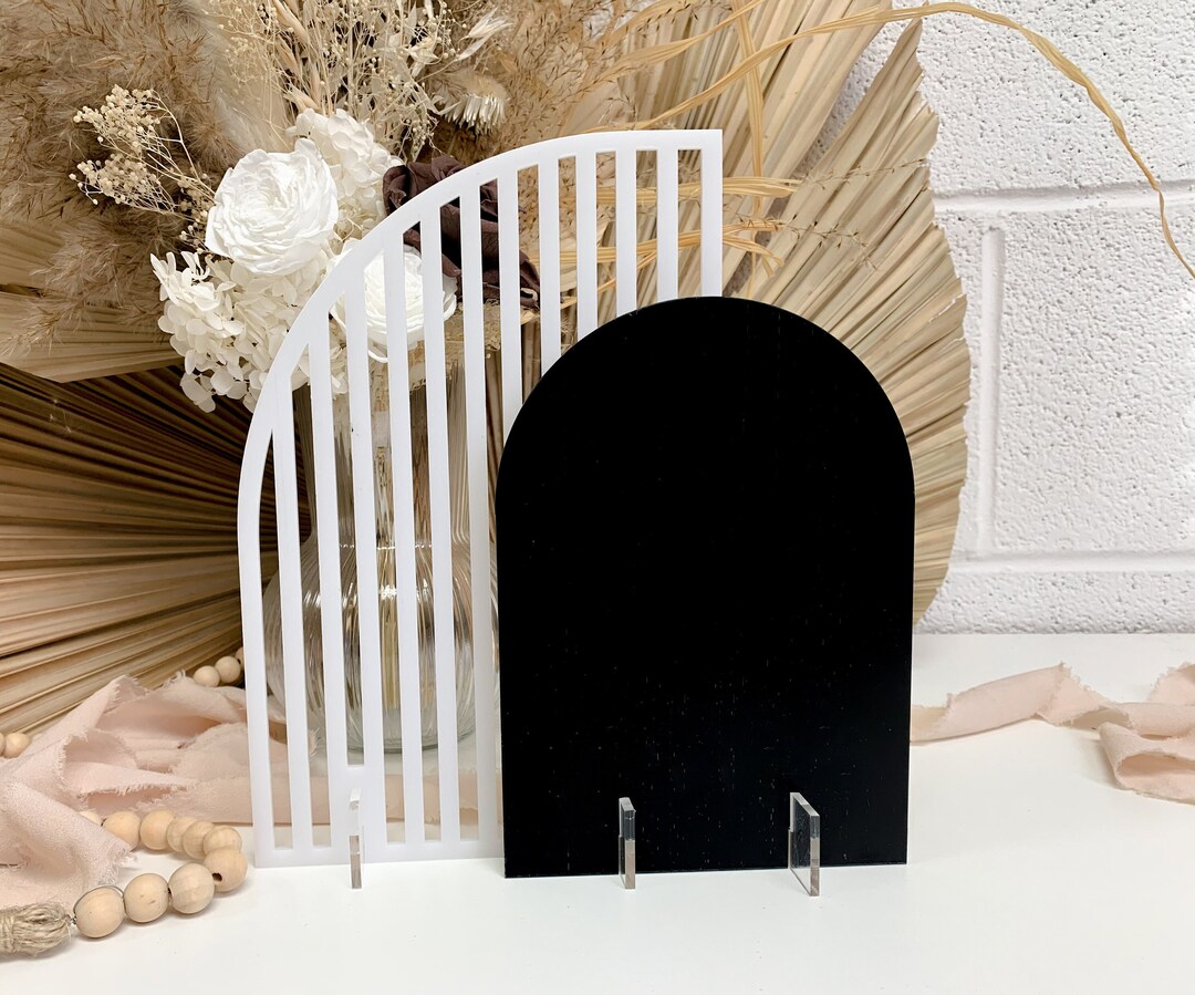 Double Arch Gateway Acrylic Blank Table Sign - Half Arch Gateway + Arch ...