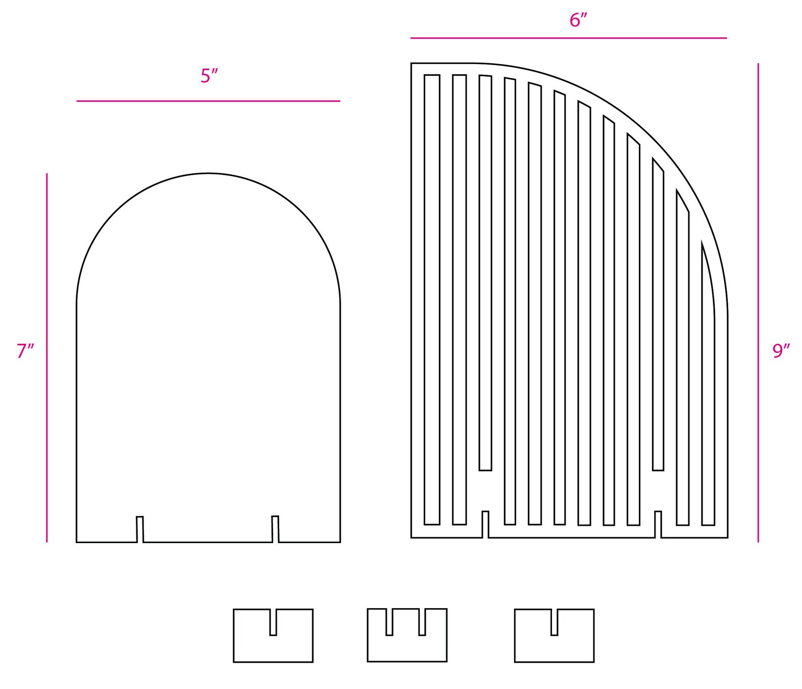 Double Arch Gateway Acrylic Blank Table Sign Half Arch - Etsy