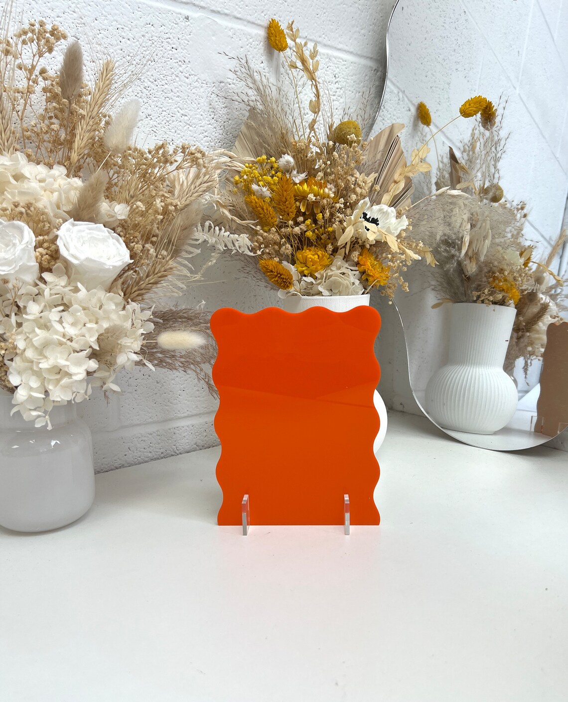 Wavy Rectangle Acrylic Blank Table Sign - Etsy