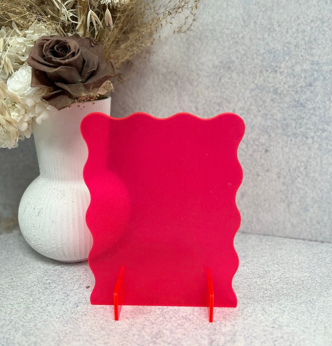 Wavy Rectangle Acrylic Blank Table Sign - Etsy