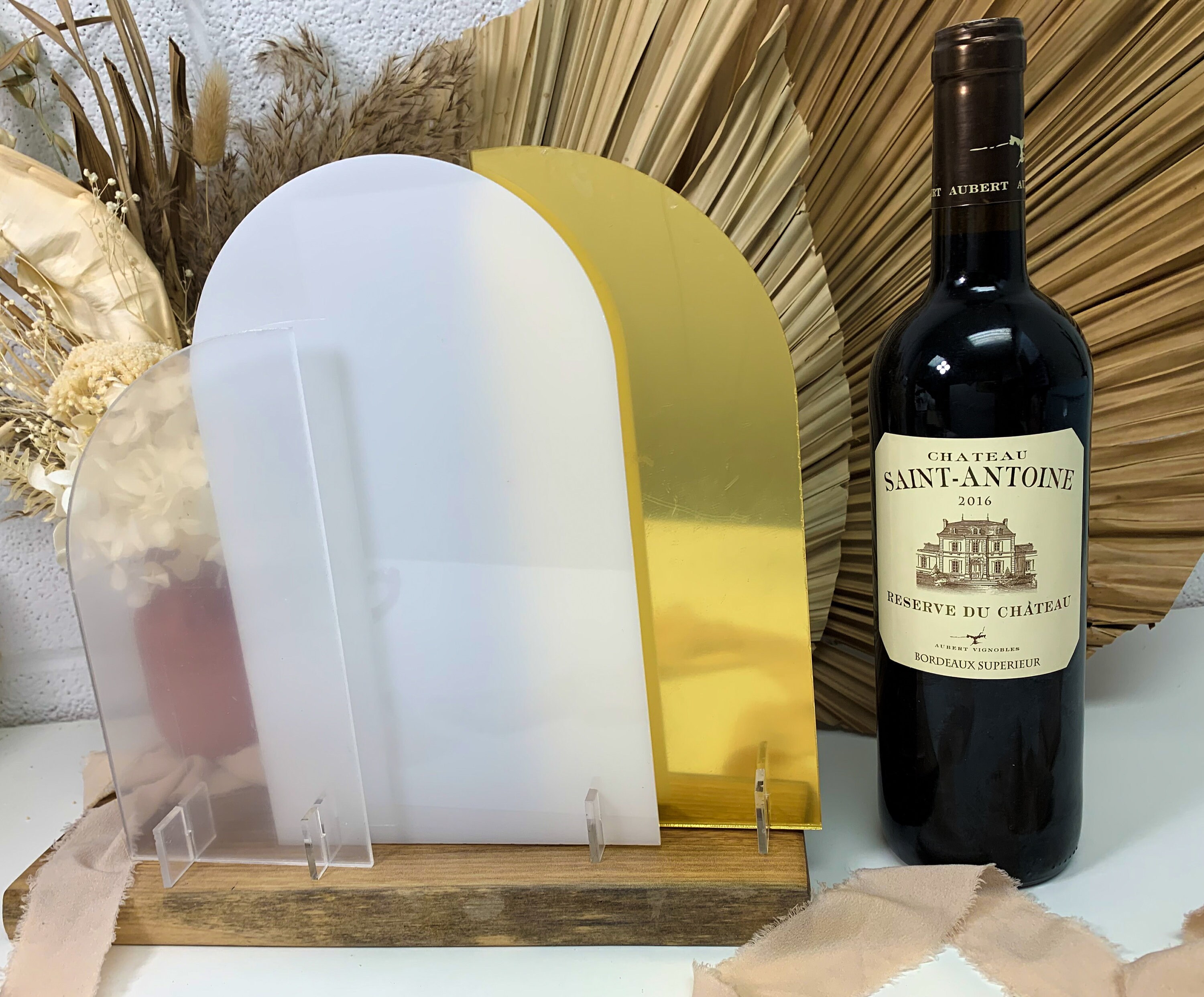 Tri-arch Acrylic Blank Table Sign - Etsy