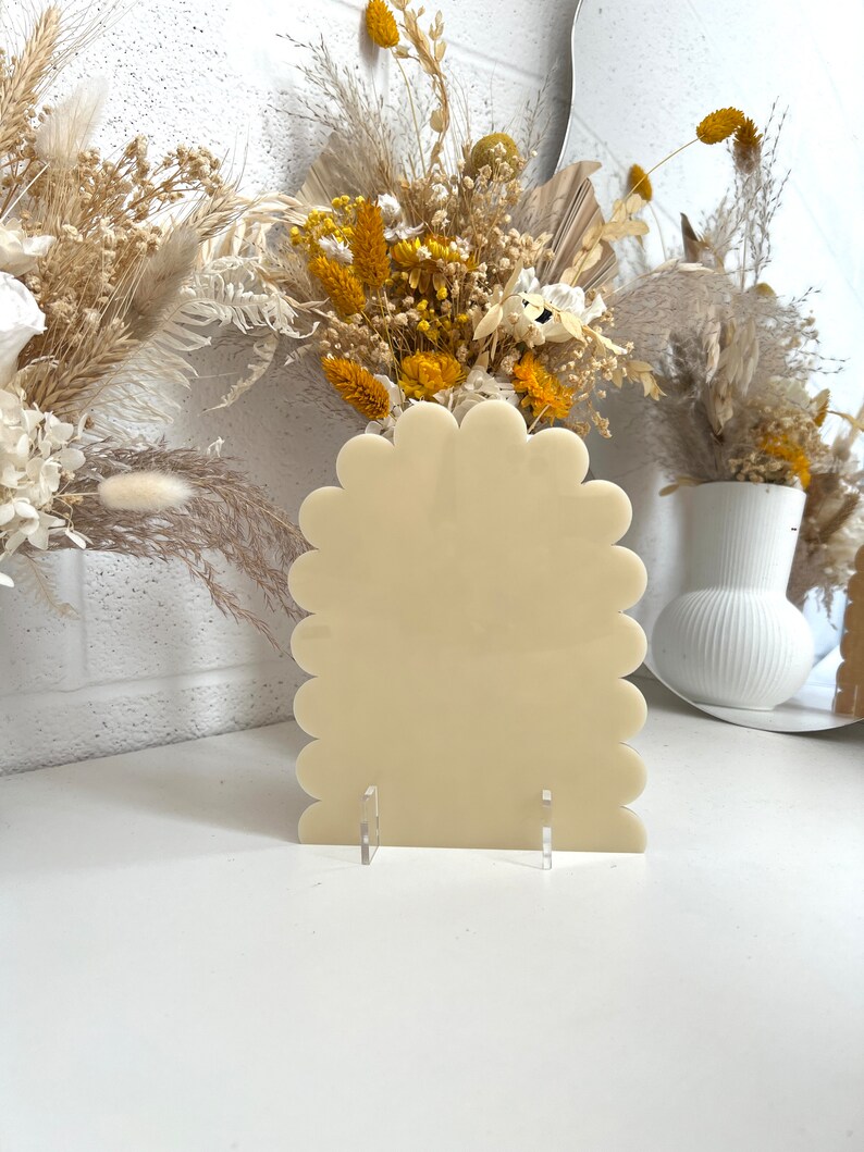 Scalloped Arch Acrylic Blank Table Sign - Etsy