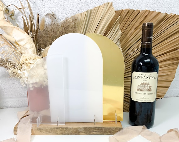 Tri-arch Acrylic Blank Table Sign | Etsy