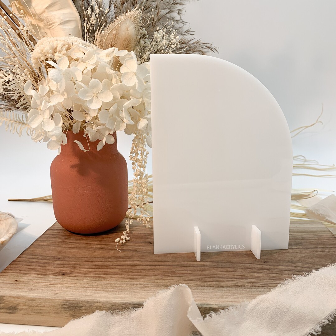 Half Arch - Acrylic Blank Table Sign - Etsy