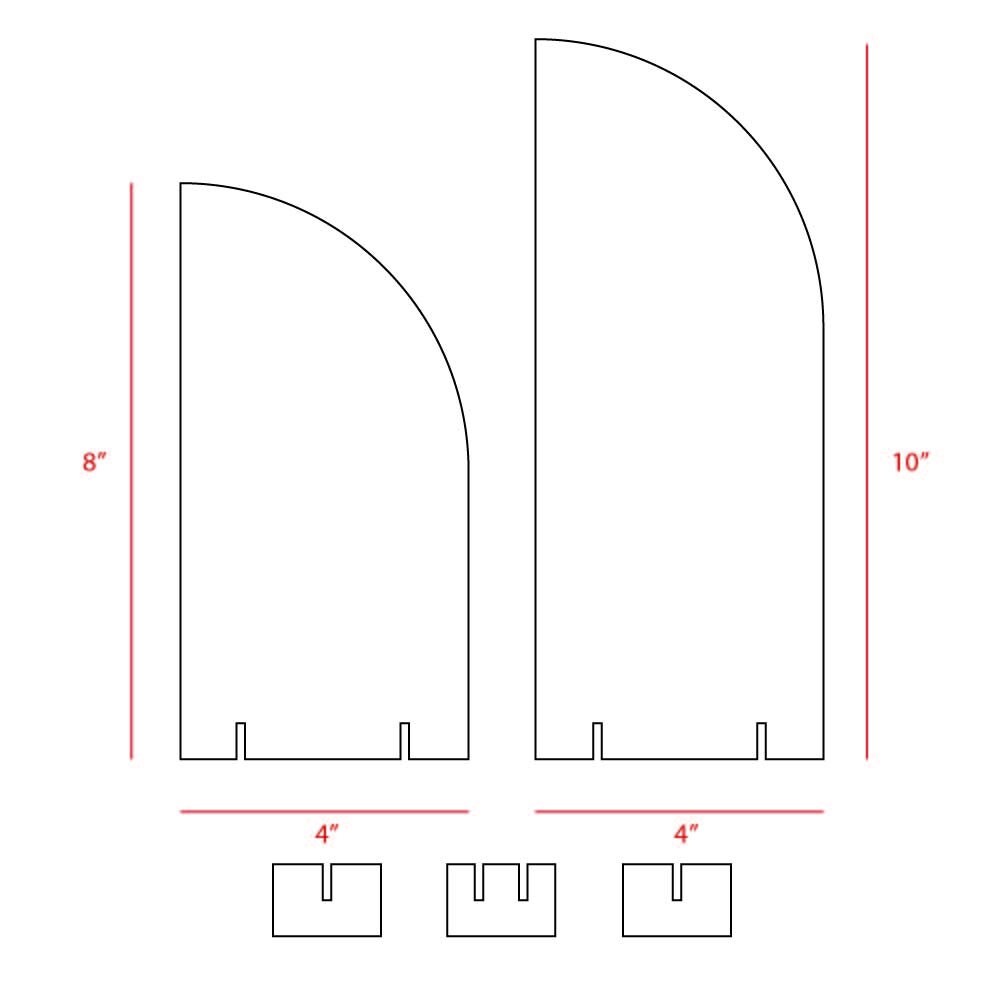 Double-half Arch Acrylic Blank Sign | Etsy