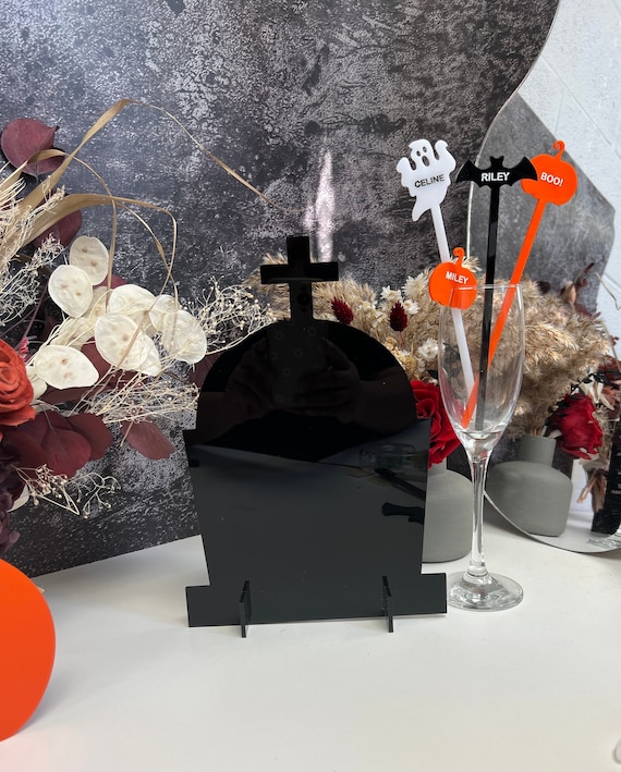 Tombstone Acrylic Blank Table Sign Halloween - Etsy