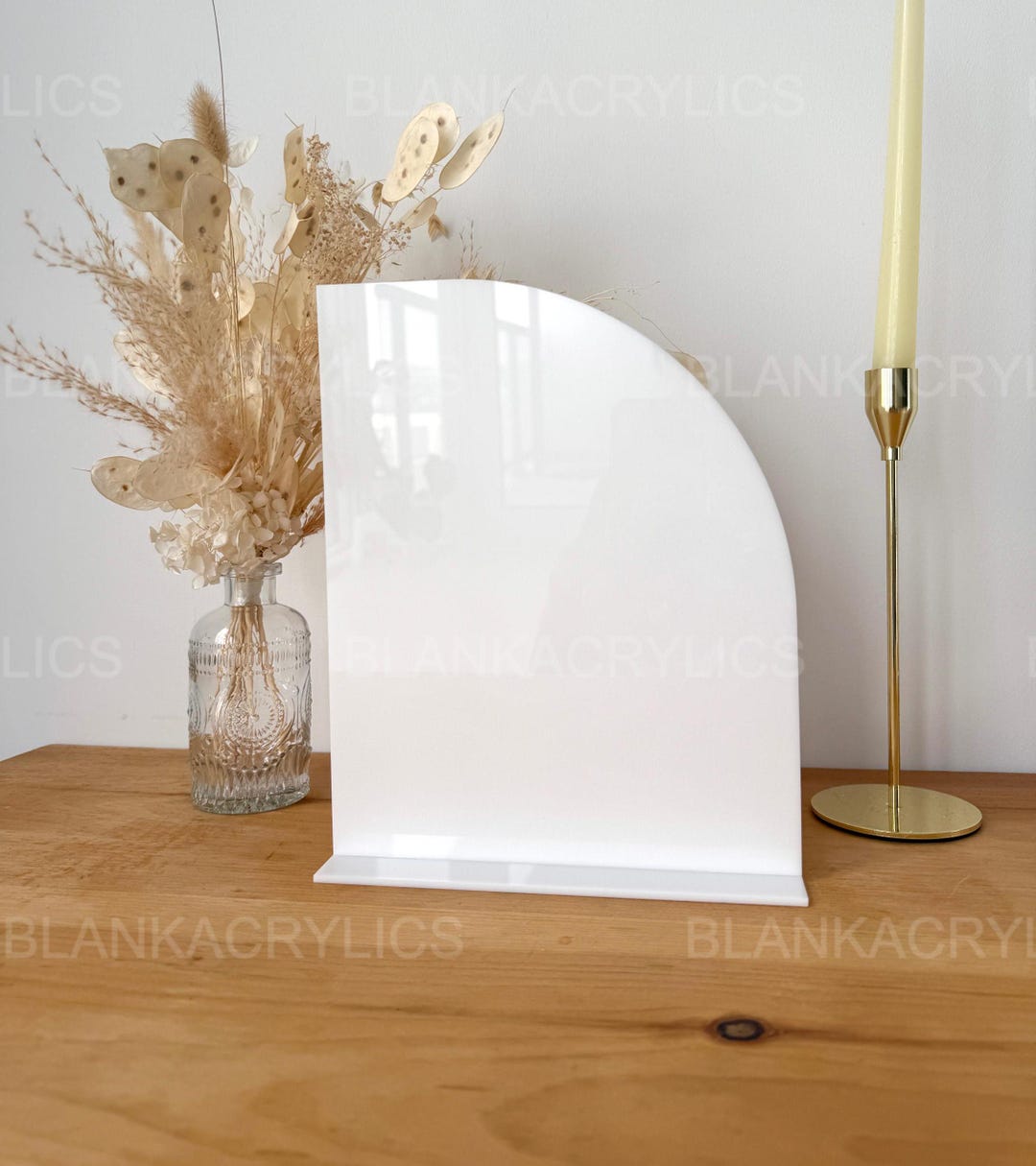 Half Arch - Acrylic Blank Table Sign - Etsy