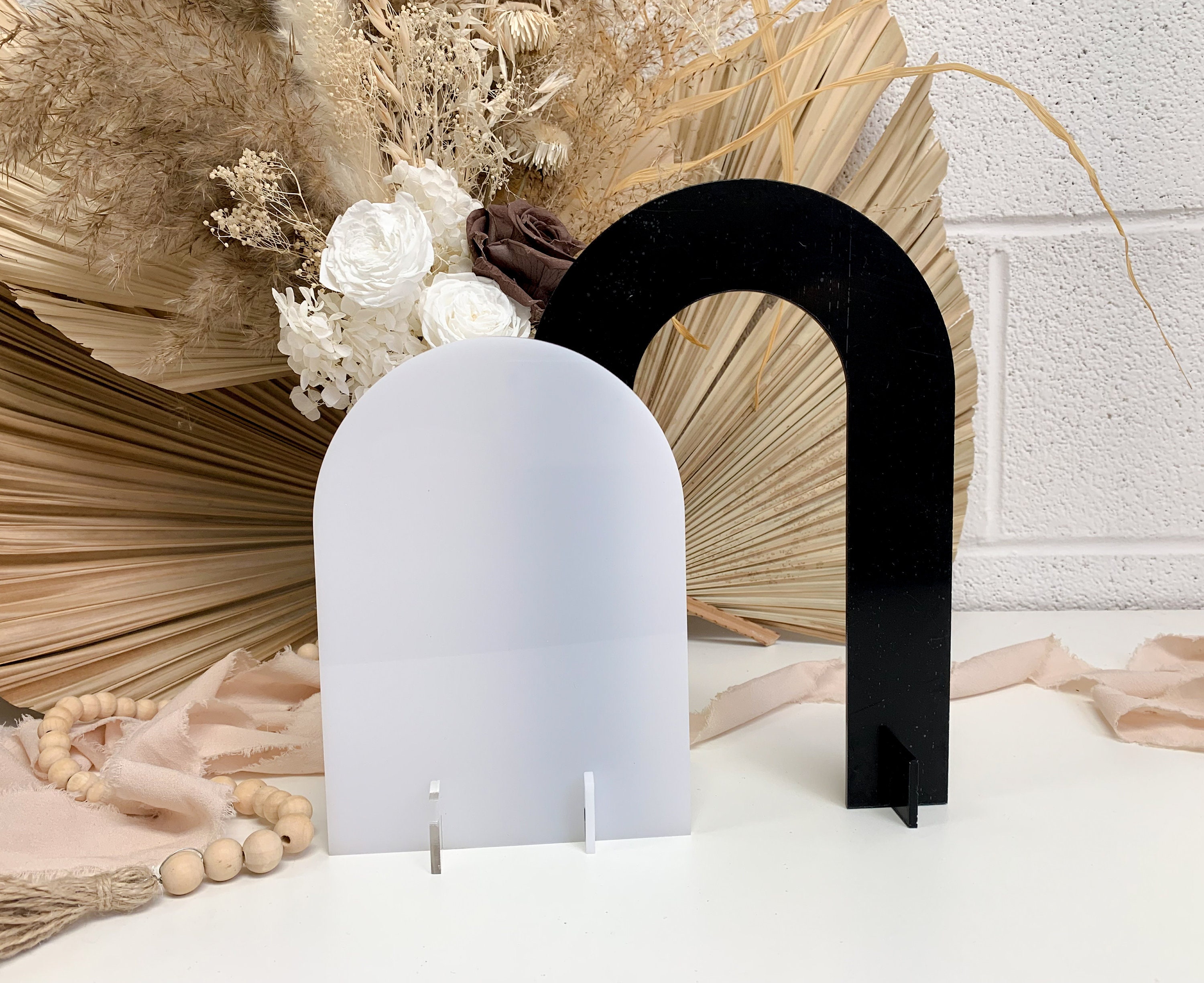 Double Archway Acrylic Blank Table Sign - Etsy