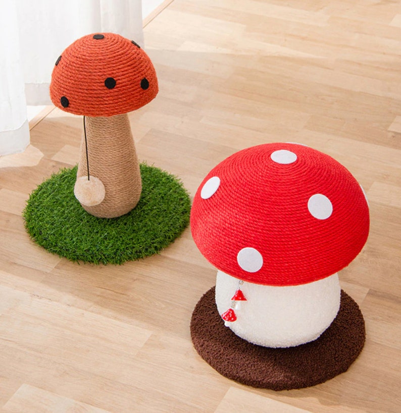 Mushroom Cat Scratching Post Small Cat Tree Cat Climbing | Etsy