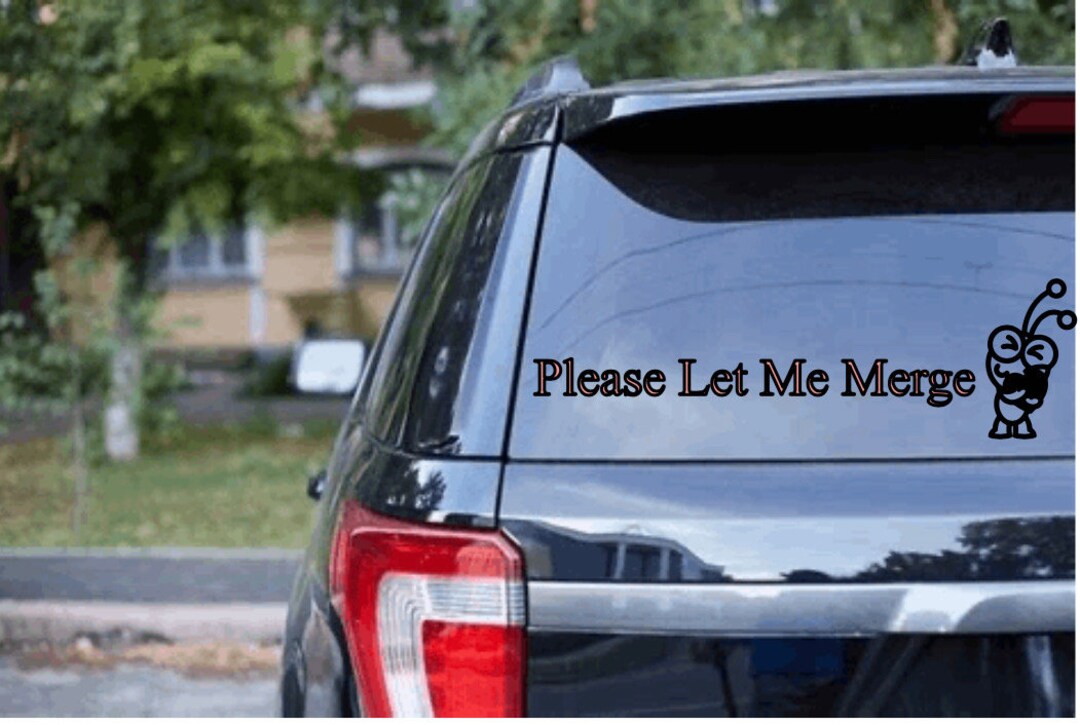 Please Let Me Merge Decal - Etsy