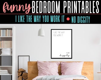 Funny Bedroom Wall - Etsy