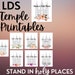 Printable Stand in Holy Places LDS Temple - Etsy