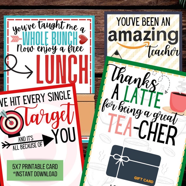 Teacher Appreciation Card - Etsy