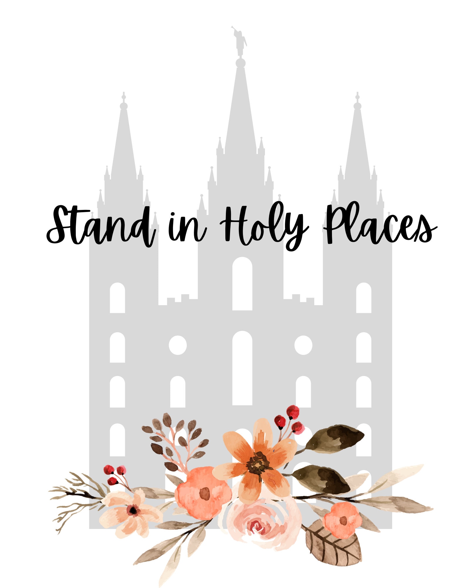 Printable Stand in Holy Places LDS Temple - Etsy