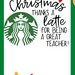 Printable Teacher Christmas Gift Card Holders - Etsy
