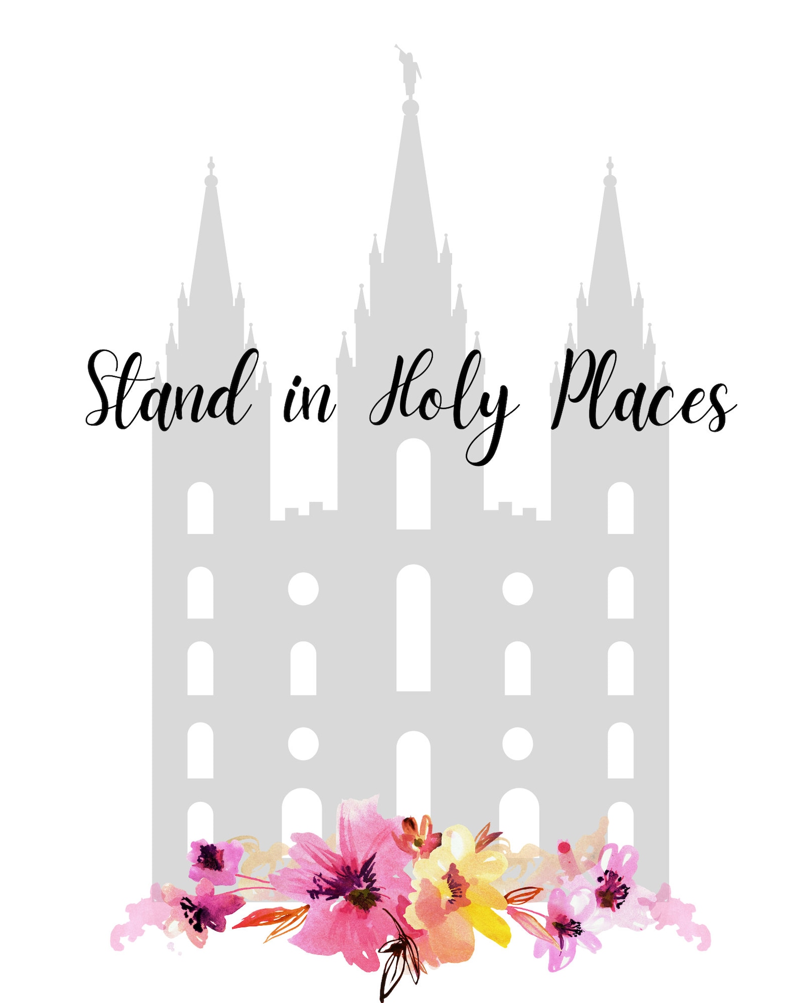 Printable Stand in Holy Places LDS Temple - Etsy