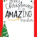 Printable Teacher Christmas Gift Card Holders - Etsy
