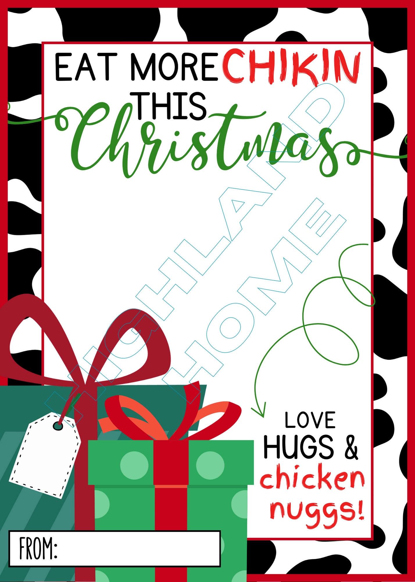 Printable Teacher Christmas Gift Card Holders|chick-fil-a Gift Card|in ...