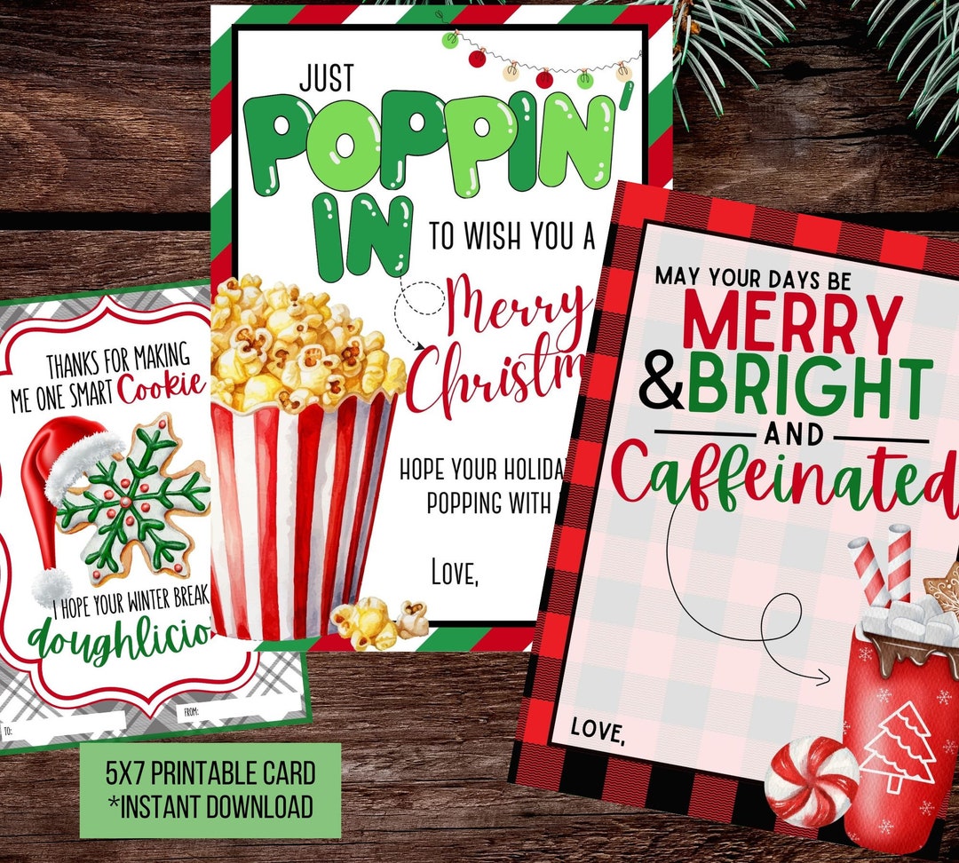 Printable Christmas Cards|printable Teacher Christmas Gift Card Holders ...
