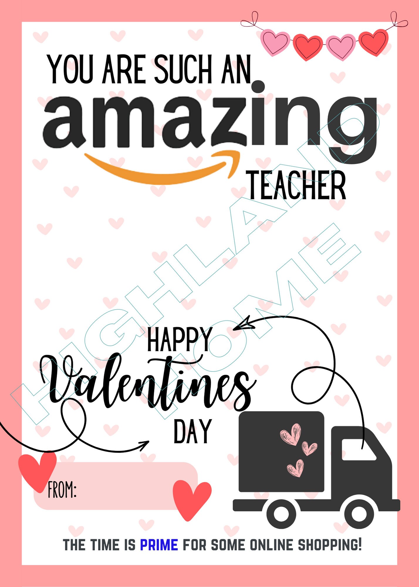 Teacher Valentine Gift Card Holder|teacher Valentine Printable ...